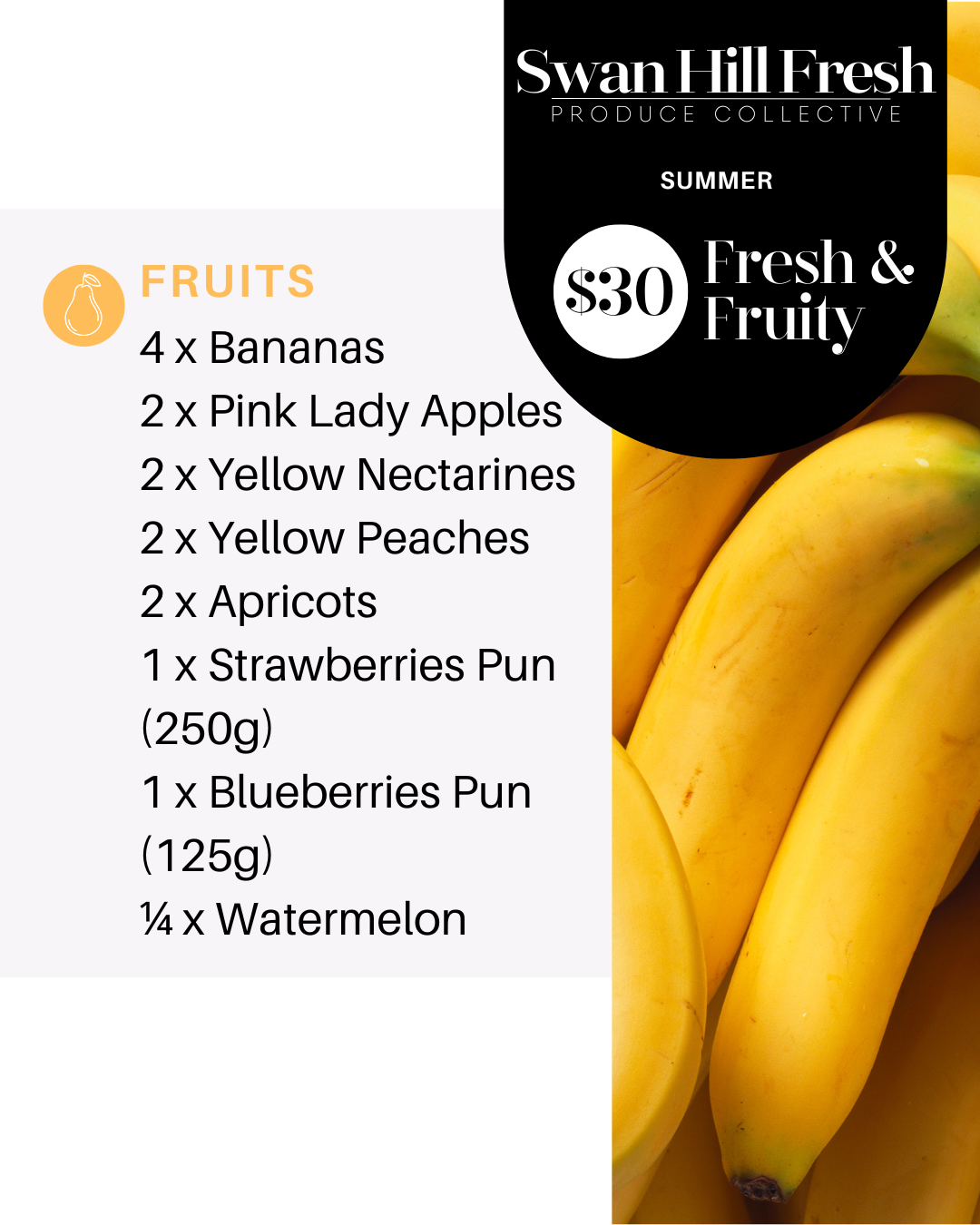 $30 Fresh & Fruity Box – Swan Hill Fresh