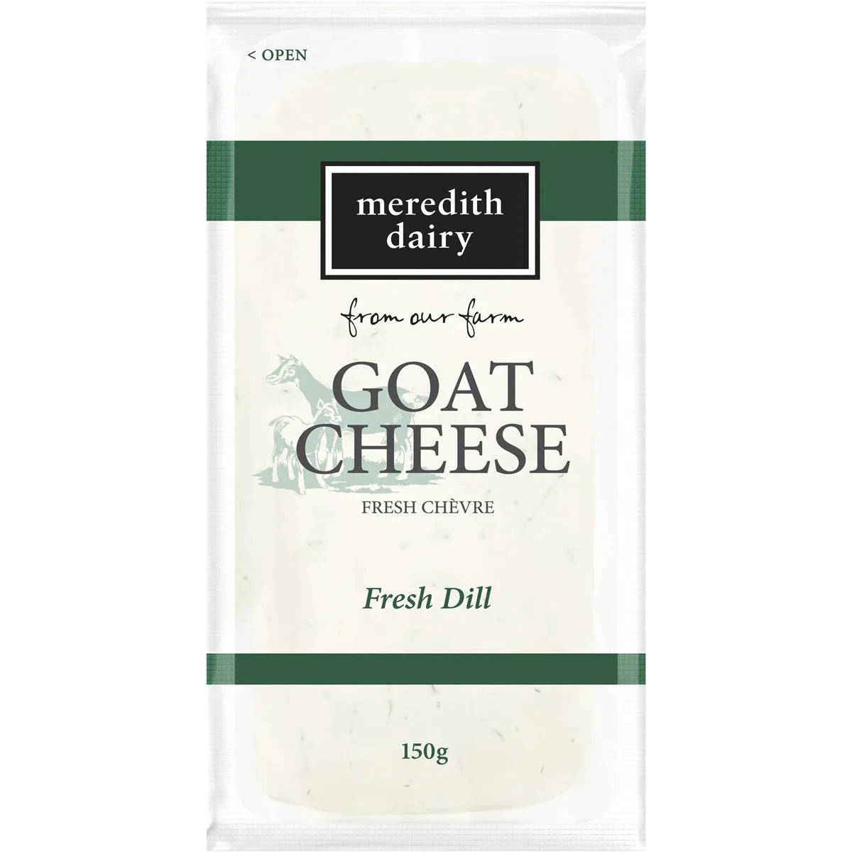 Meredith Dairy - Goat Cheese Chevre Dill 150g – Swan Hill Fresh